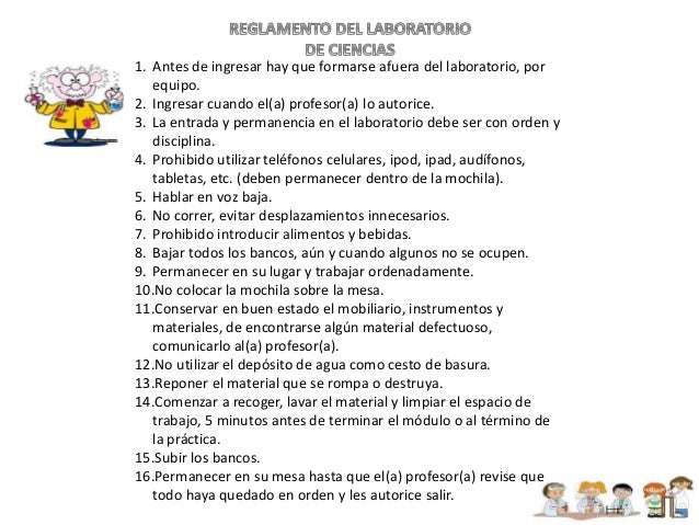 REGLAMENTO Y NORMAS DE SEGURIDAD DEL LABORATORIO DE CIENCIAS EN SECUN…