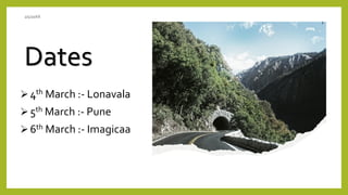 LONAVALA TRIP.pdf it is a collage tour lonavala | PPT