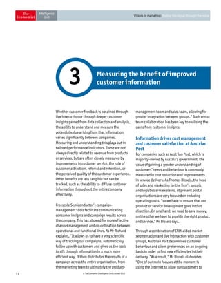 Visions in Marketing: Finding the signal through the noise, Economist Intelligence Unit | PDF