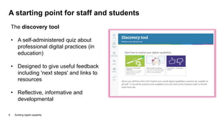 Approaches to developing staff and students' digital capability | PPTX
