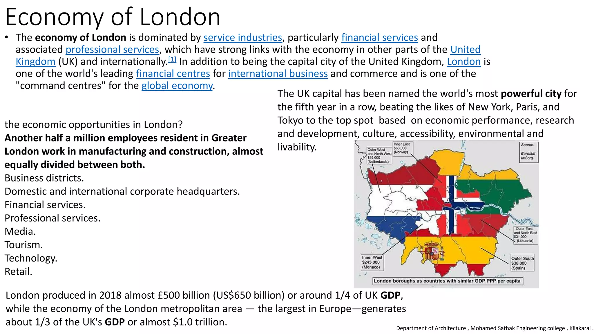 London urban case study | PPTX