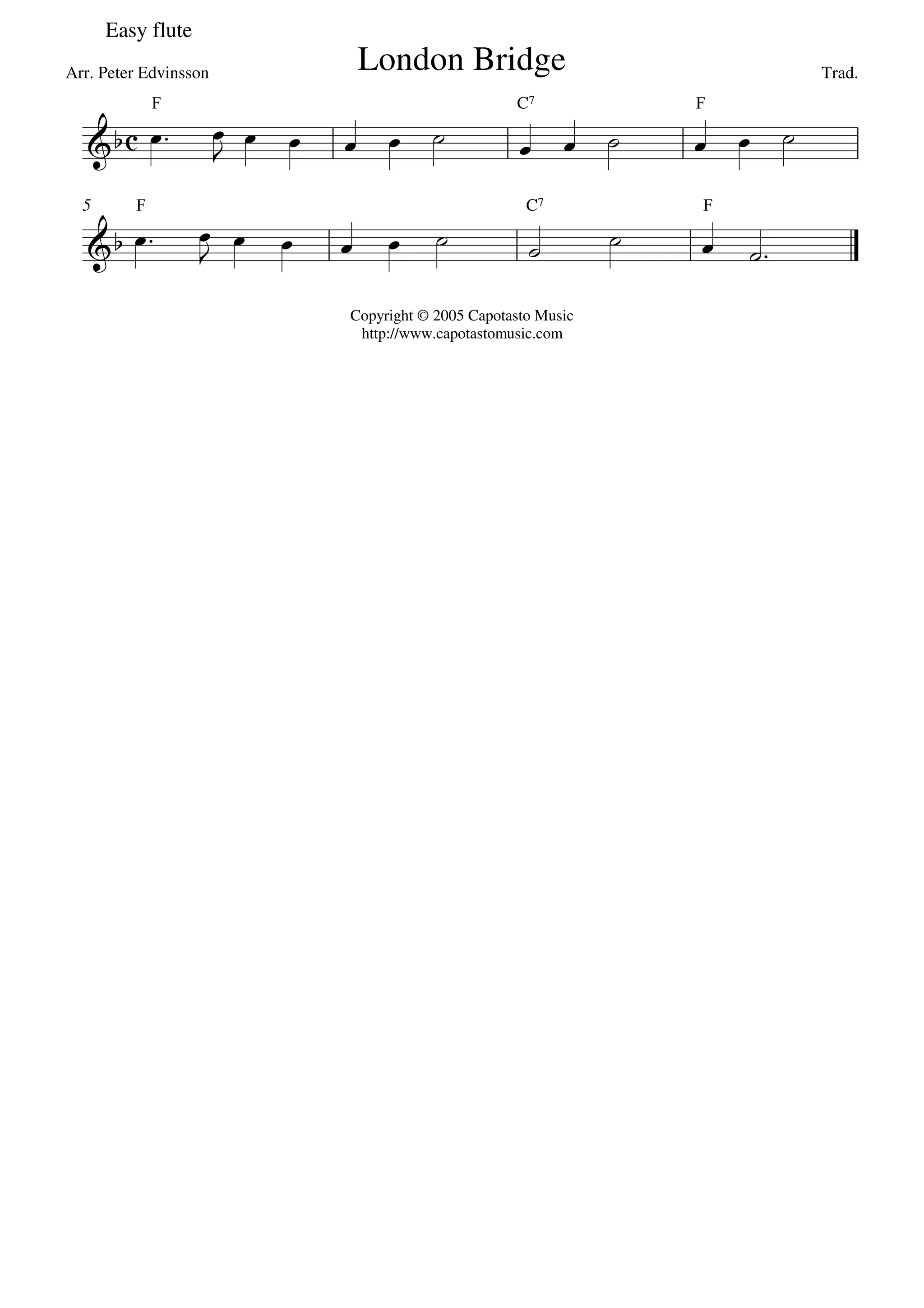 London bridge-flute | PDF | Music | Entertainment