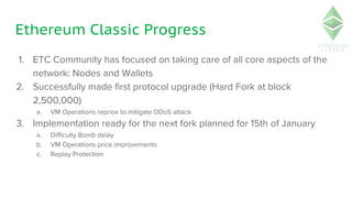 Ethereum Classic - technology progress to date and next steps | PDF