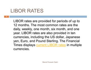 London Interbank Offered Rate By Maroof Hussain | PDF