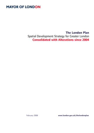 London Plan 2008 (Full) | PDF