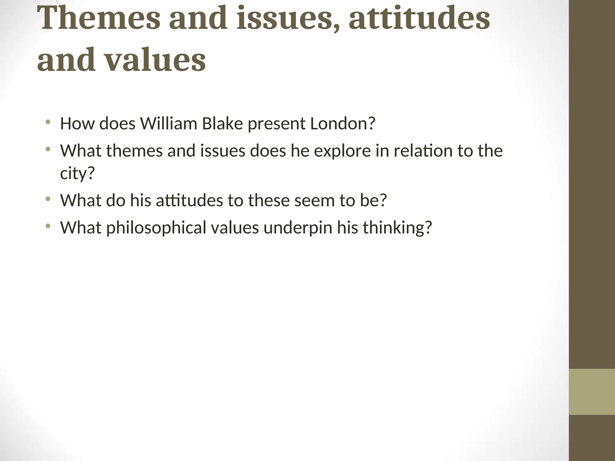 London by William Blake Poem Analysis and PowerPoint | PPT