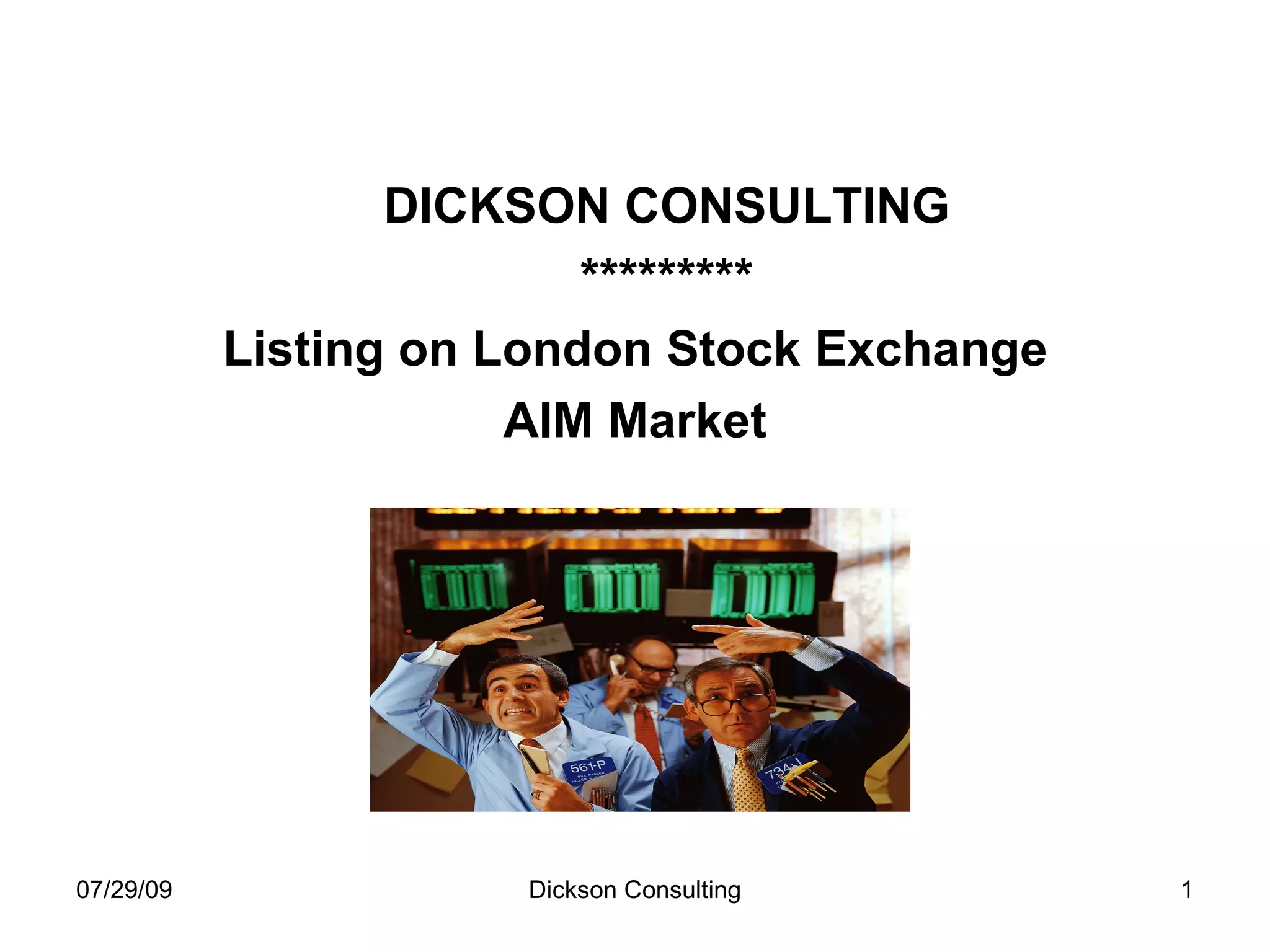 London Stock Exchange AIM Listing | PPT