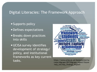 A digital literacies framework – its strengths, weaknesses and ...