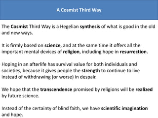 Talk at Futurism, Spirituality, and Faith. London Futurists, September ...