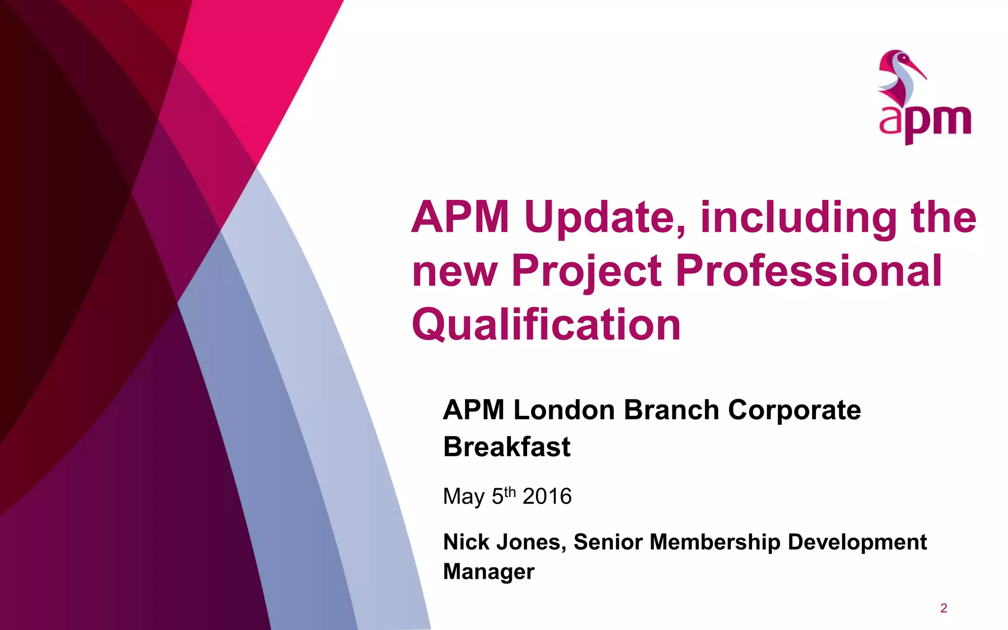London Branch Corporate event APM and Arup Pesentation | PDF