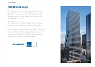 100 Bishopsgate - prelim brochure | PDF
