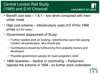 London's Crossrail Scheme - its evolution, governance, financing and ...