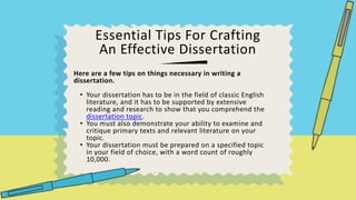 London English Literature Dissertation Topics - PPT.pptx