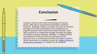 London English Literature Dissertation Topics - PPT.pptx