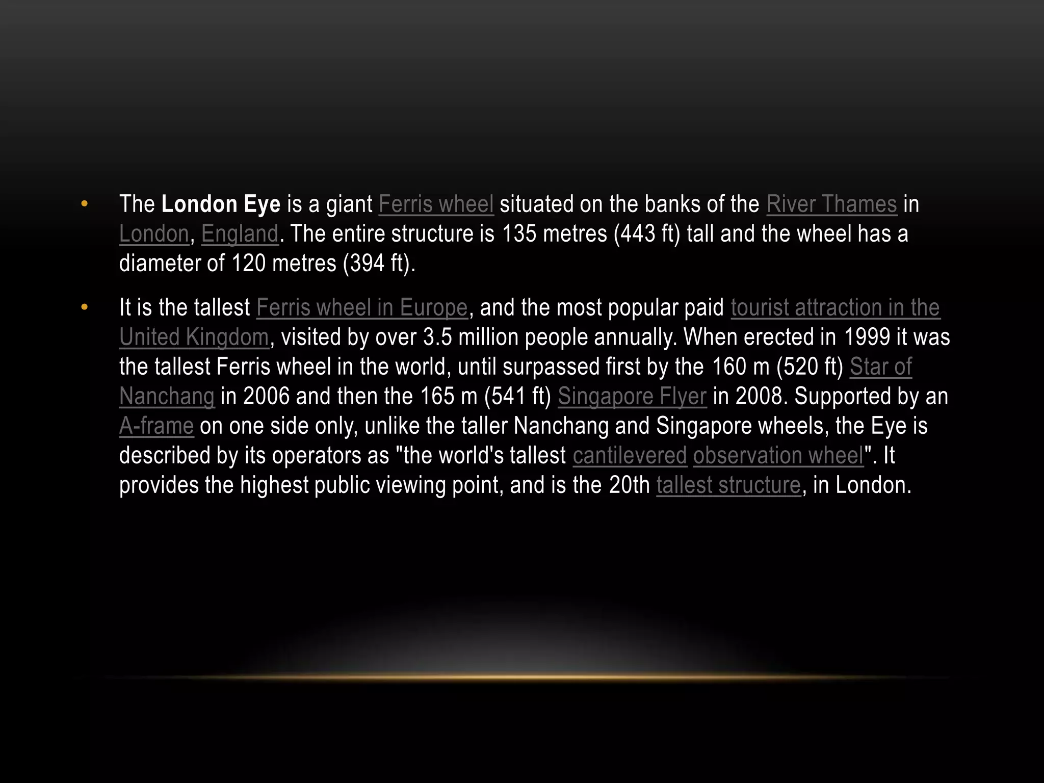 London eye | PPTX