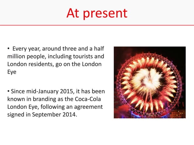 London eye | PPTX | Attractions