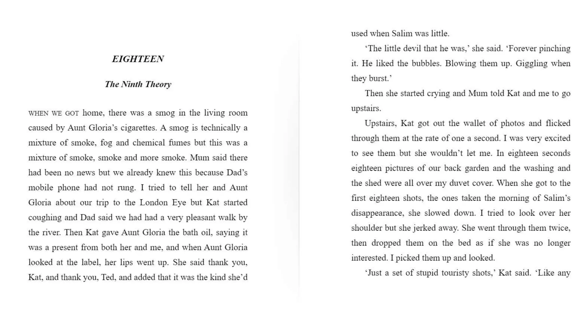 London eye mystery ch 18 19 | PPTX