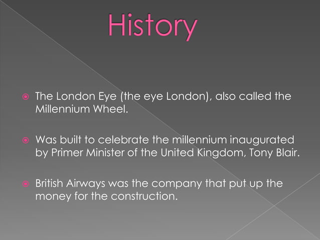 London eye powerpoint | PPTX