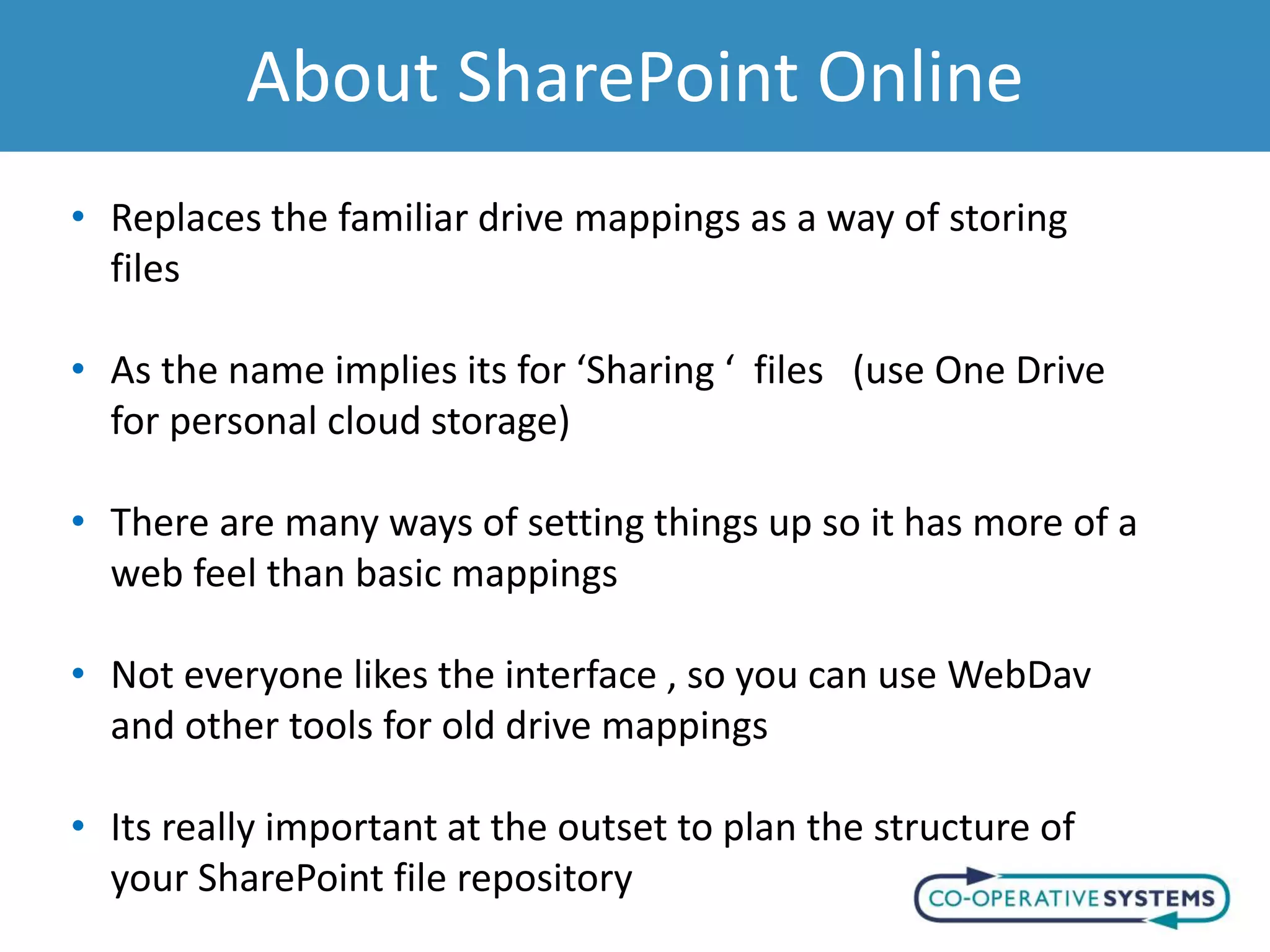 Office 365 and using SharePoint Online | PPT