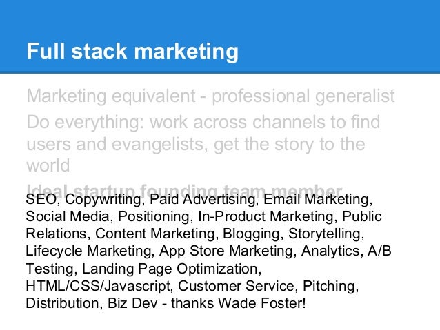 Full Stack Marketing