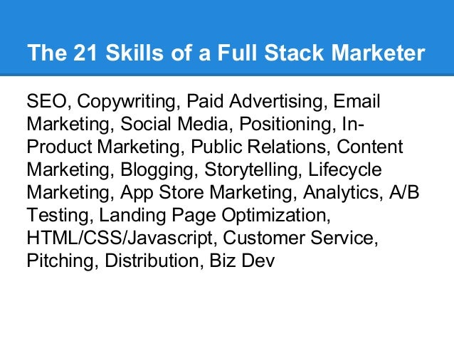 Full Stack Marketing