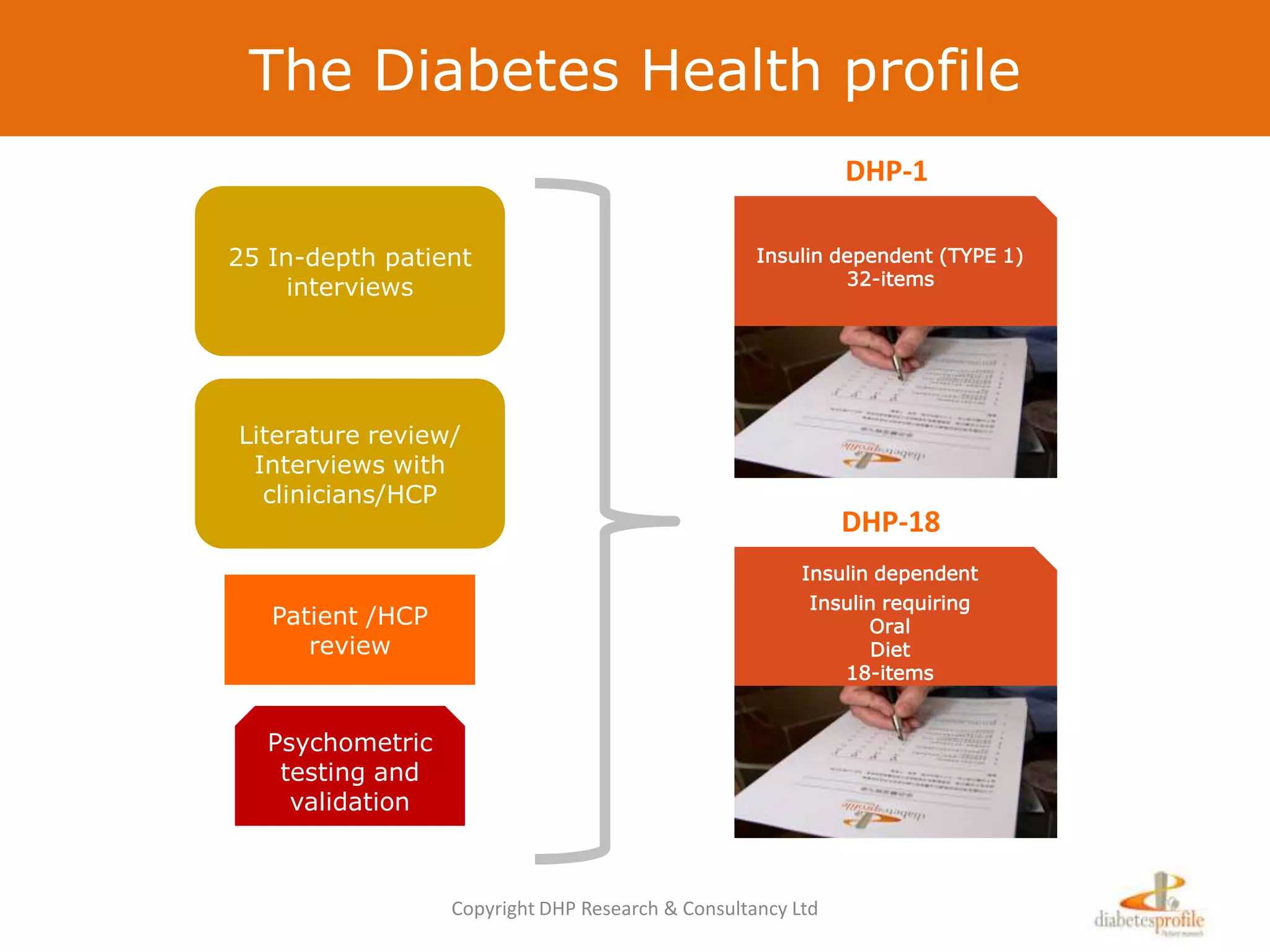 The Diabetes Health Profile - Development and applications | PPTX