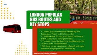 Explore London Hop on hop off bus tour guide | PPTX