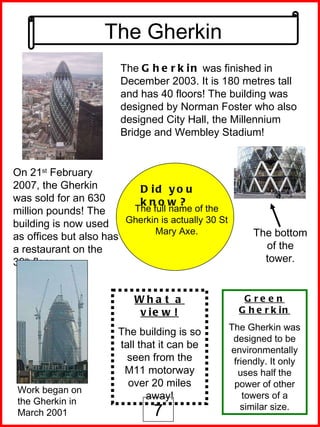 LONDON FACT SHEET | PPT