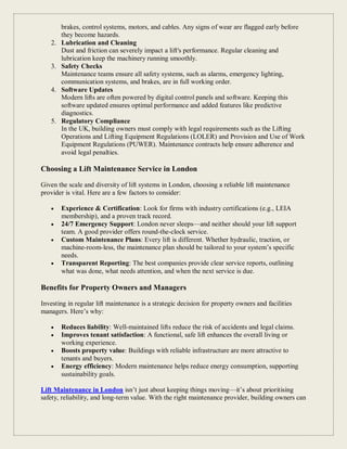 London Lift Maintenance Ensuring Safety, Efficiency & Reliability.pdf