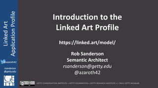 Introduction to Linked Art Model | PPT