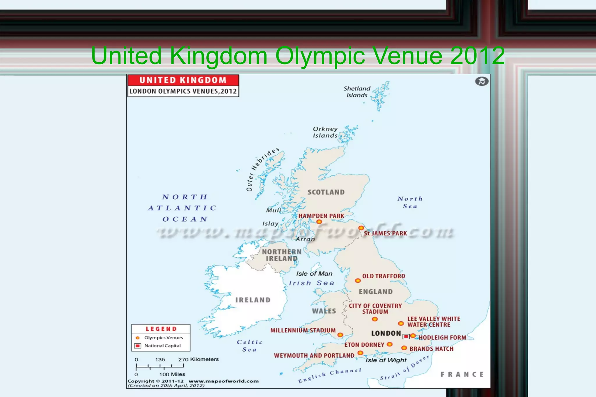 London Olympic Venues Map | PPT