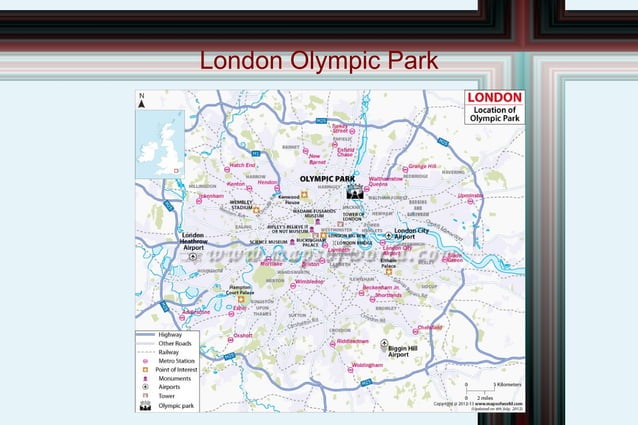 London Olympic Venues Map | PPT