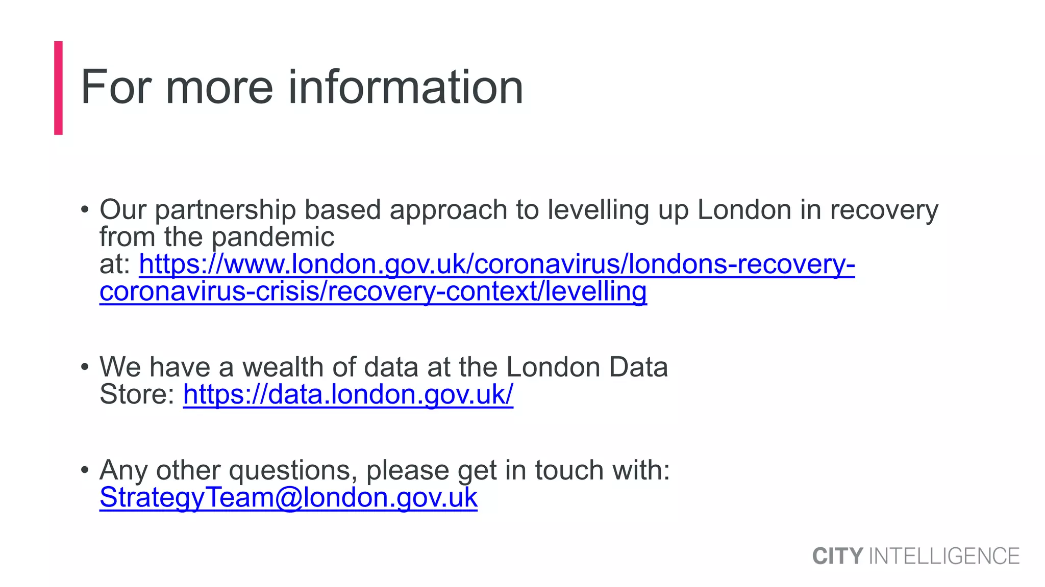 Comprehensive Spending Review & Levelling Up - London | PDF