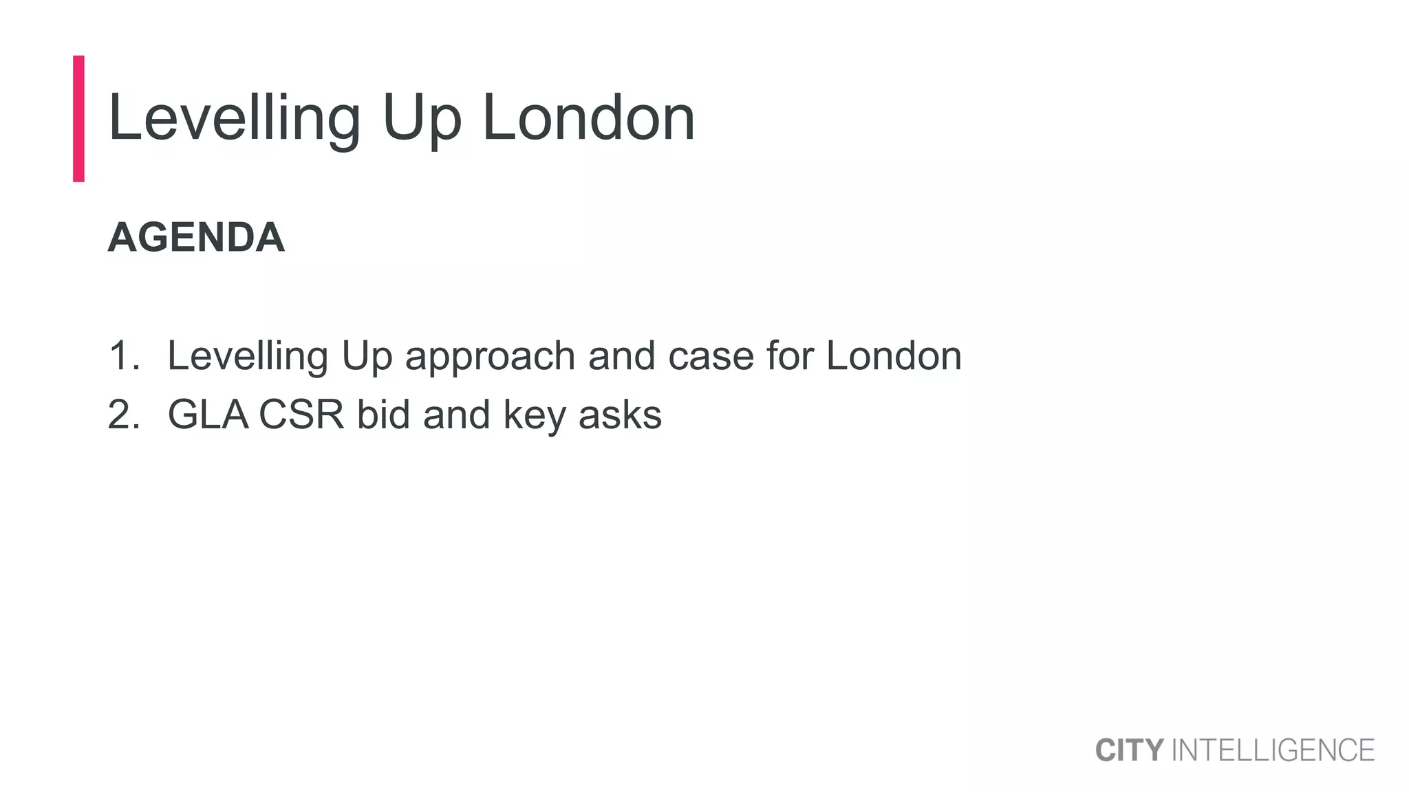Comprehensive Spending Review & Levelling Up - London | PDF