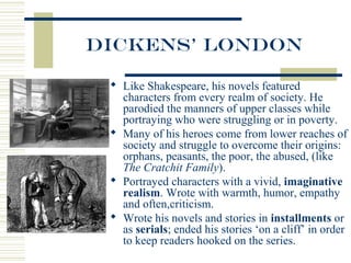 London & Literature - History, Shakespeare, Dickens, Kipling | PPT