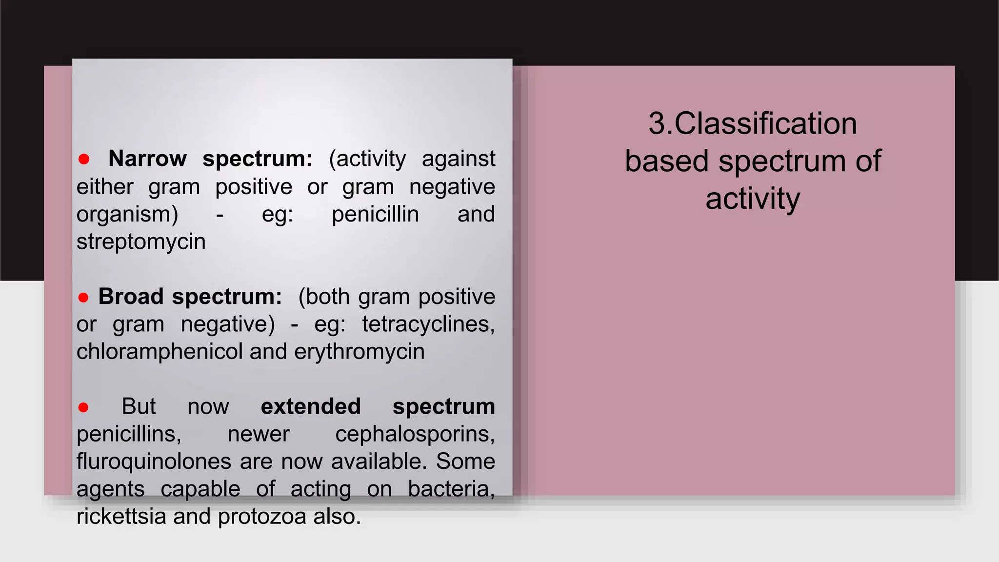 Classification; General principles in antibacterial chemotherapy-Dr ...
