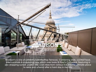 London's Best Rooftops for Corporate Events | PDF
