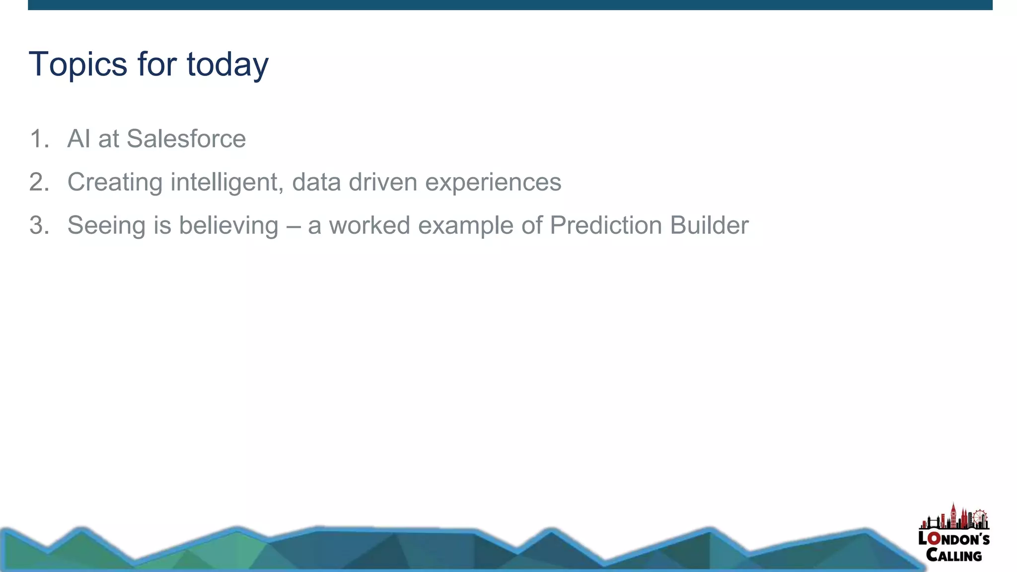 Einstein Analytics Prediction Builder | PPTX