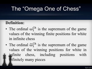 Infinite Chess: winning and draw | PPTX