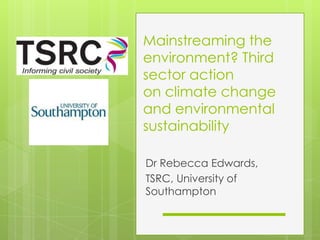 London seminar mainstreaming_the_environment | PPT