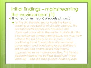 London seminar mainstreaming_the_environment | PPT