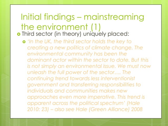 London seminar mainstreaming_the_environment | PPT