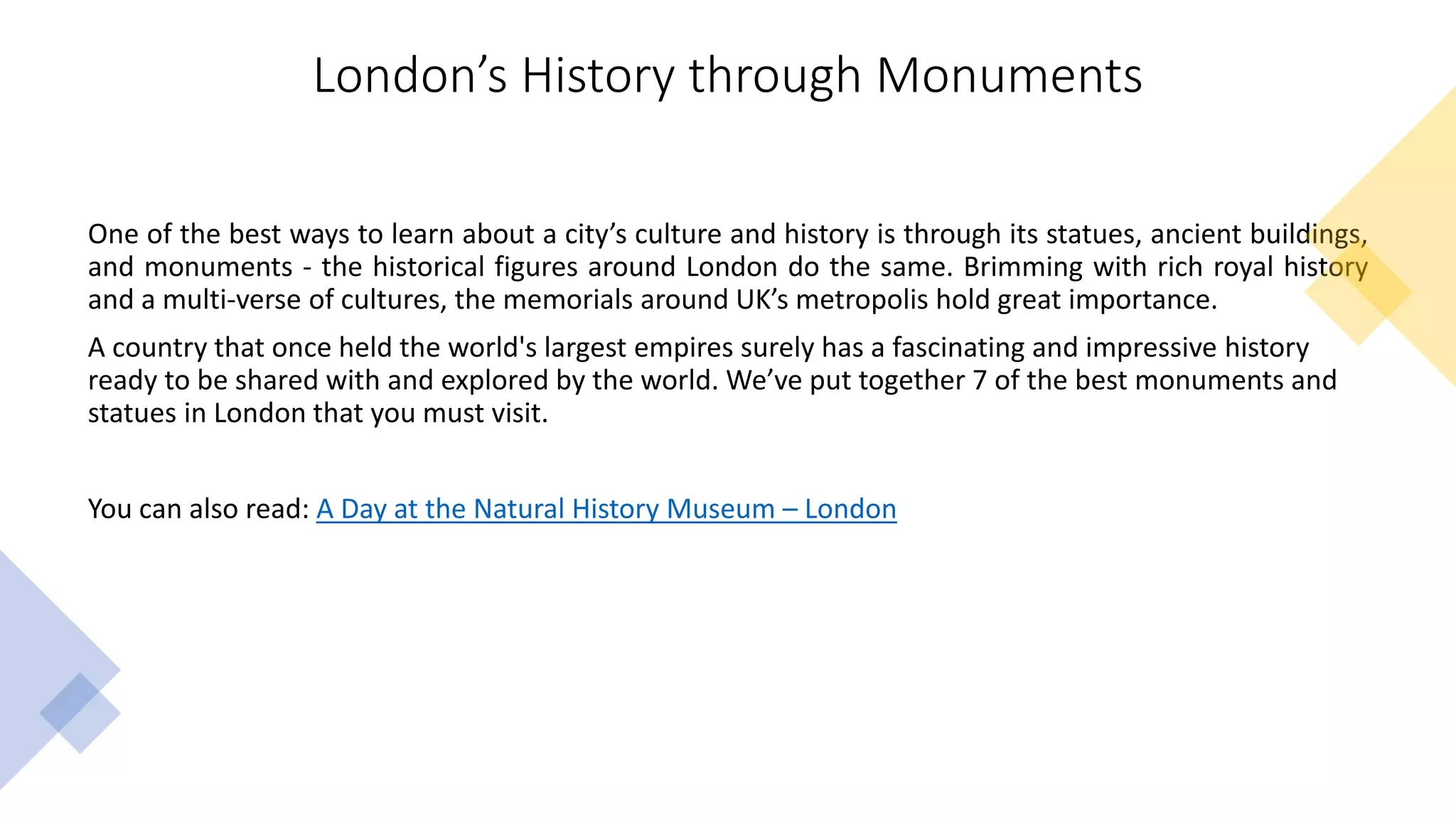 London’s History through Monuments.pptx