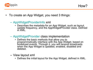Londroid Android Home Screen Widgets | PPT