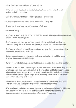 Lone Working Policy | PDF | Phone Services | Home Utilities