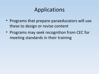 Common Core Professional Development Standards for Special Education ...