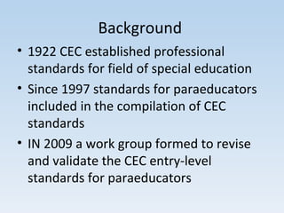 Common Core Professional Development Standards for Special Education ...