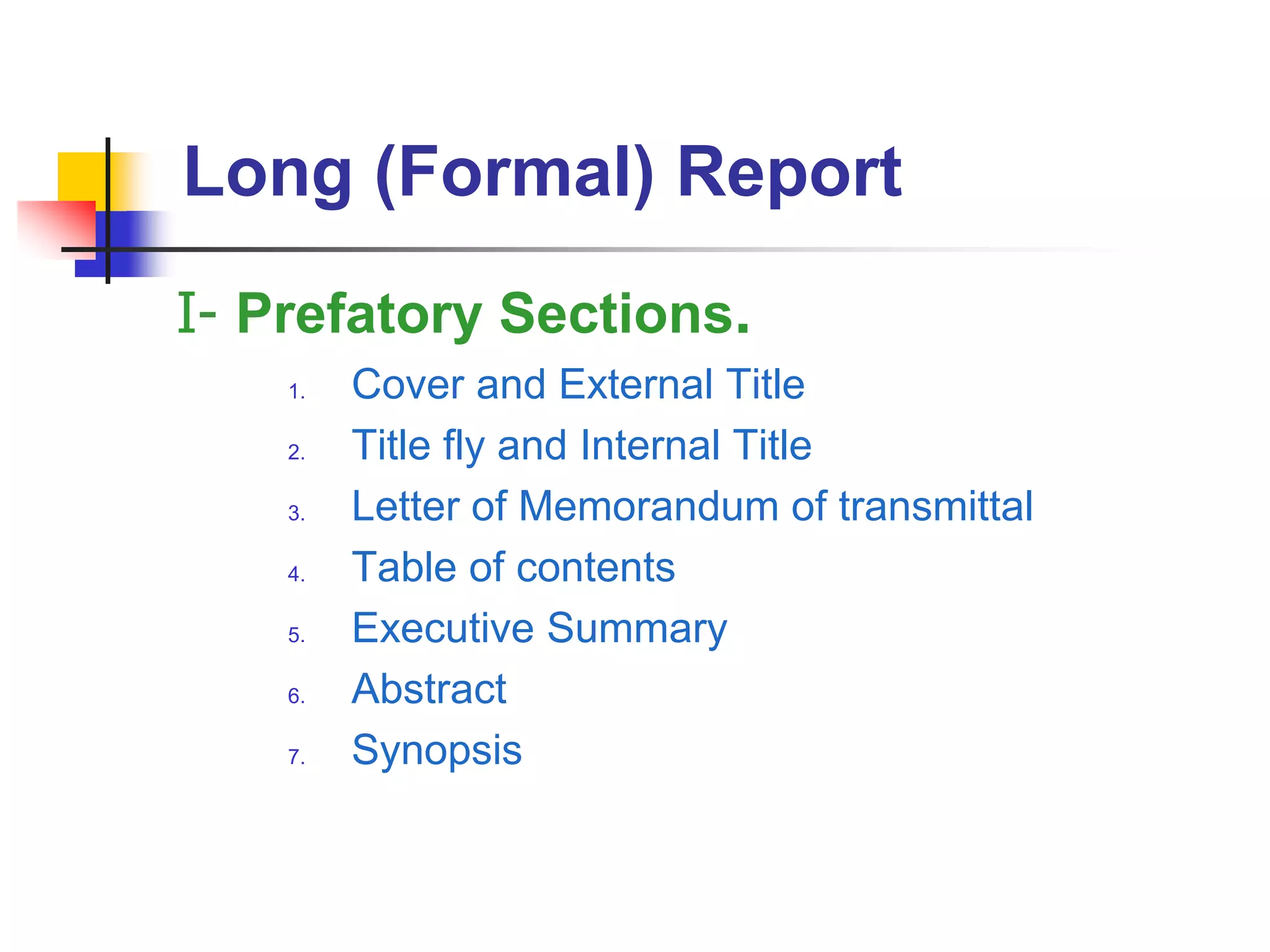 long-reports-ppt.ppt
