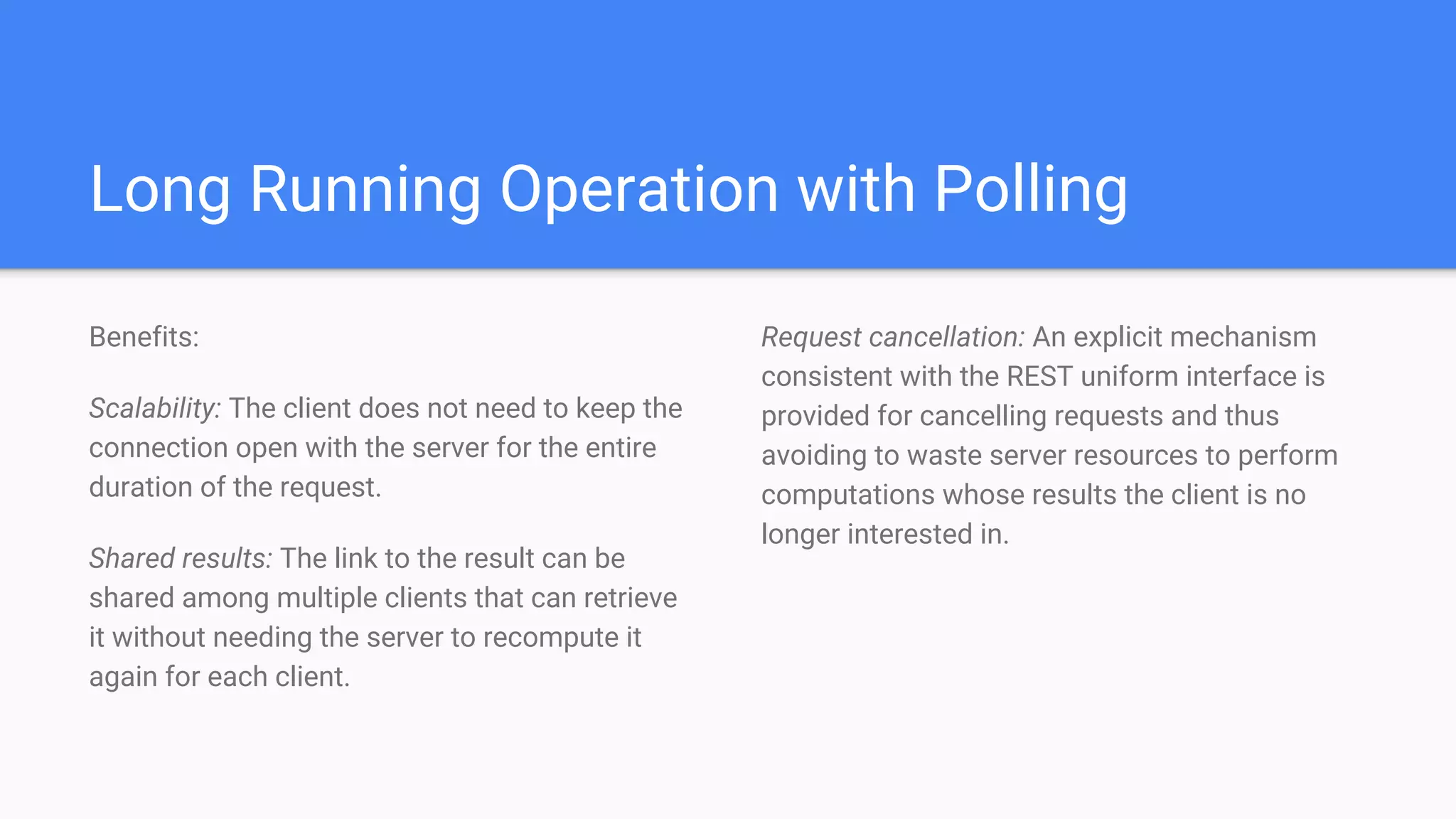 Long running REST API calls | PDF