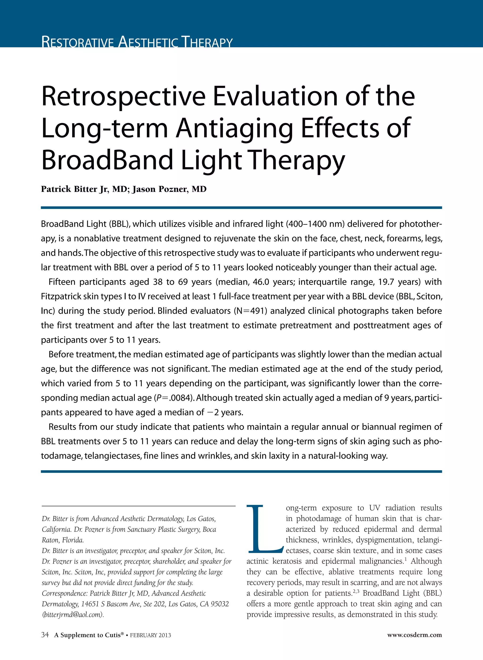 Long term-evaluation-of-the-anti aging-effects-of-broadbandlight ...